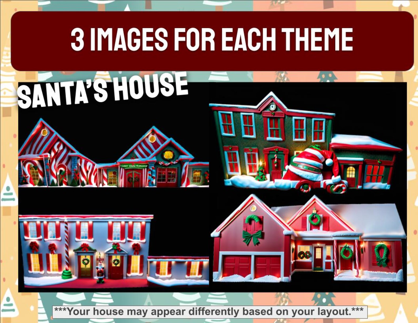 Christmas Projection Mapping Facade Pack! - PACK 2 - Three Themes ...