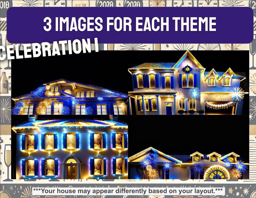 New Year's Eve Projection Mapping Facade Pack – 3 Celebration Themes ...