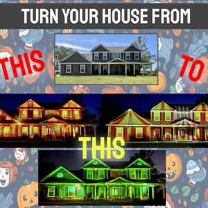Halloween Projection Mapping Facade Pack! - PACK 1 - Four Themes ...