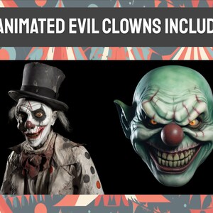 Evil Clown Animation Pack - 5 Unique Clowns, Fast & Slow Versions ...