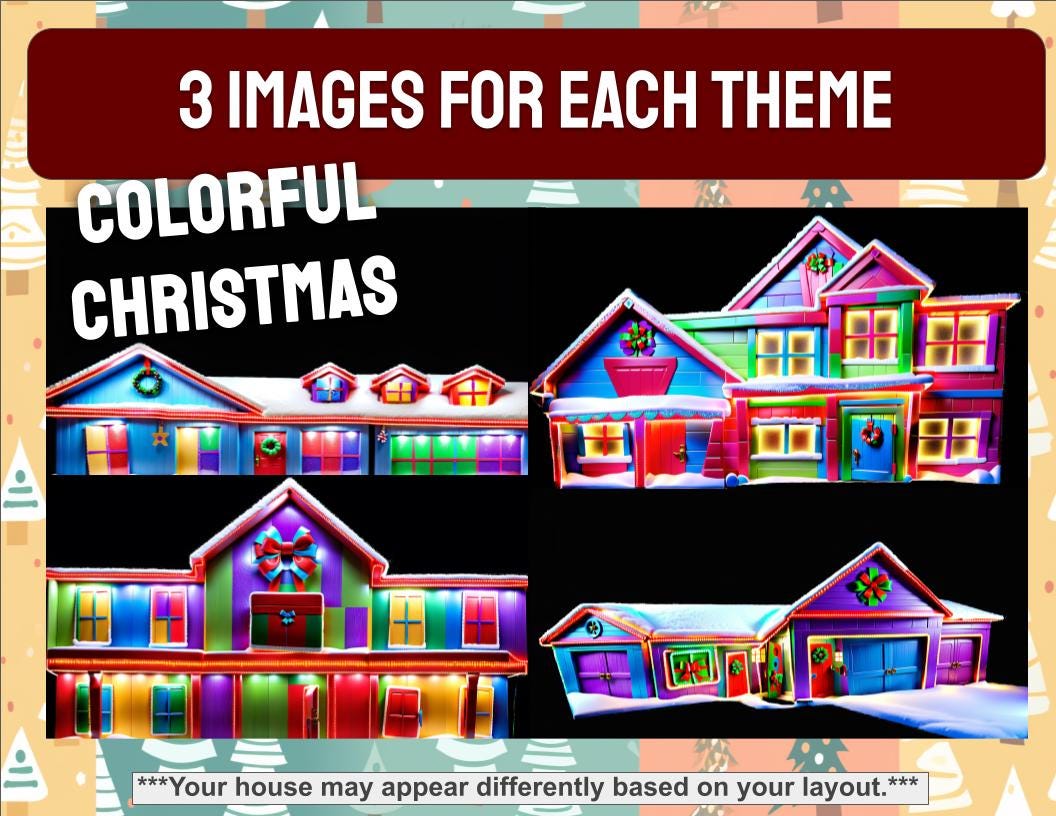 Christmas Projection Mapping Facade Pack! - PACK 6 - Three Themes ...