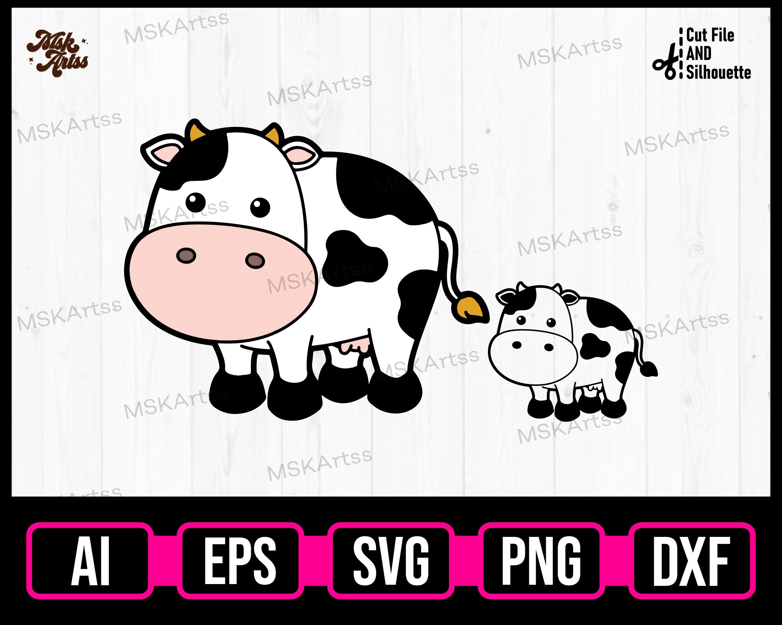Cute Cow Face Svg, Baby Cow Svg, Cow Clipart, Boy Girls Cow Birthday ...