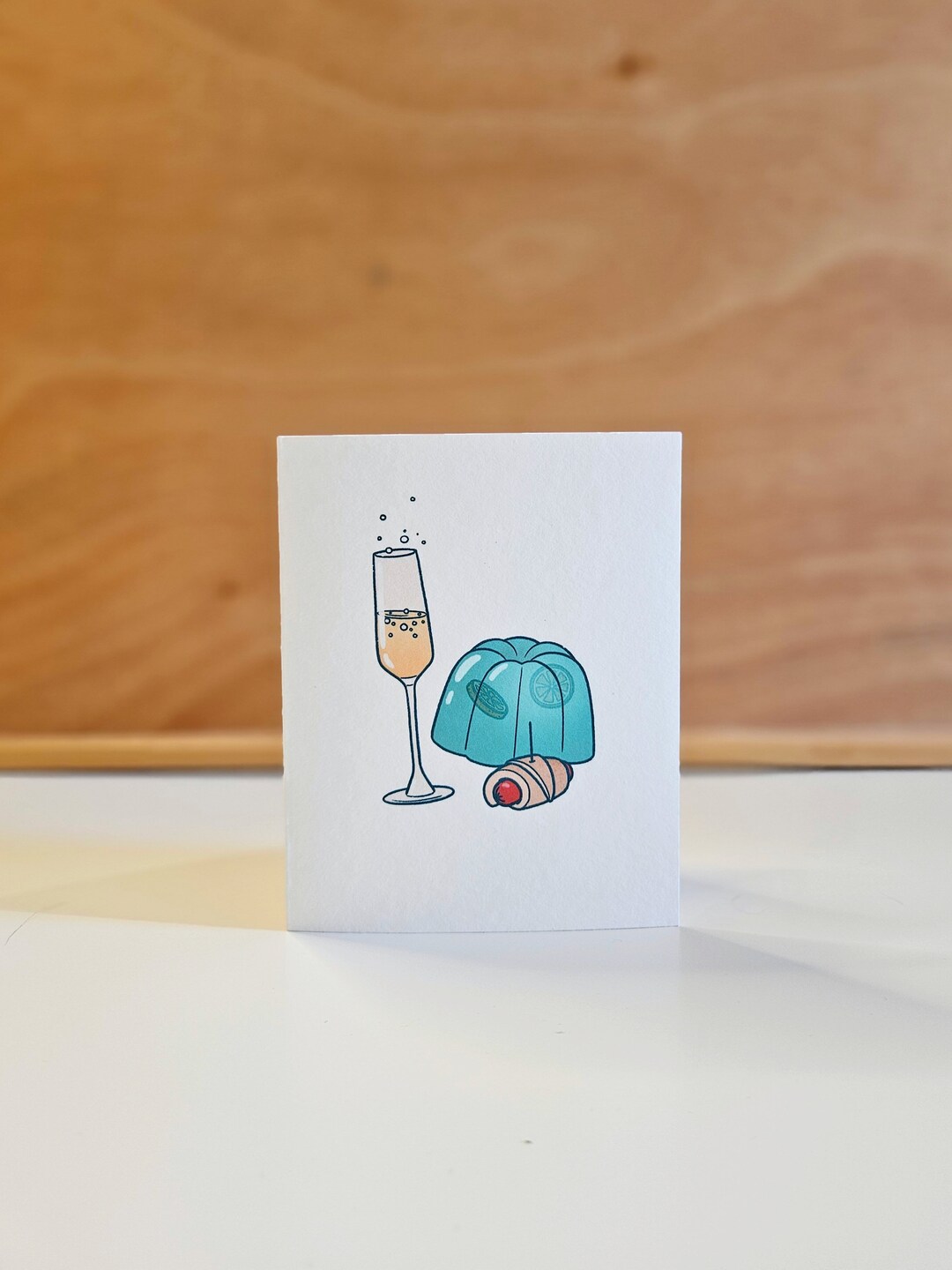 Champagne Greeting Card - Etsy
