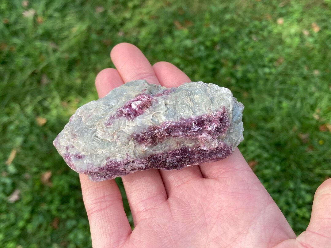 Lepidolite & Blue Albite Specimen, Sparkly Purple Raw Crystals - Etsy