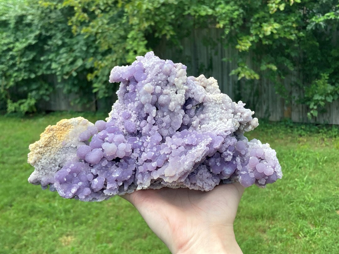 XXL Grape Agate Cluster, Giant Statement Piece, Botryoidal Quartz ...