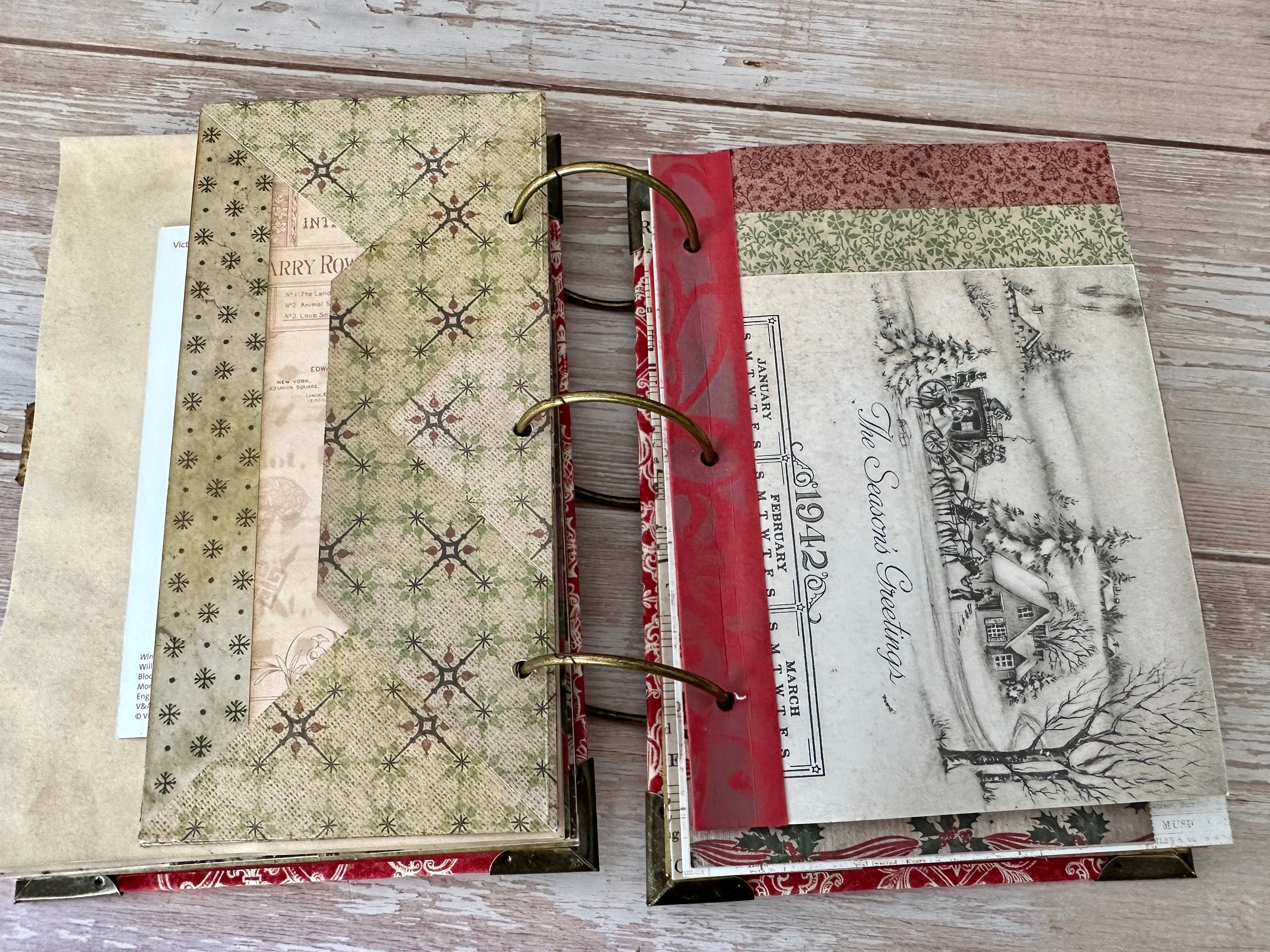 Christmas Ring Bound Journal - Etsy
