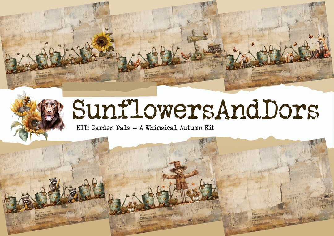 Garden Pals - A Whimsical Autumn Kit - Etsy