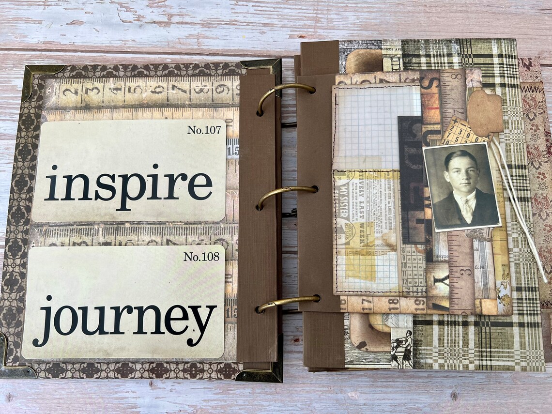 Tim Holtz Ring Bound Journal - Etsy