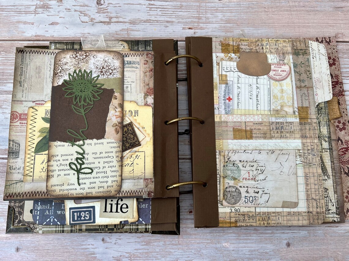 Tim Holtz Ring Bound Journal - Etsy