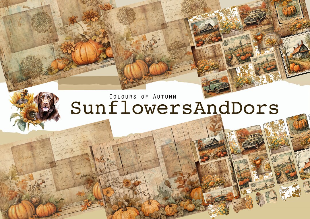 Colours of Autumn Digital Kit - Etsy