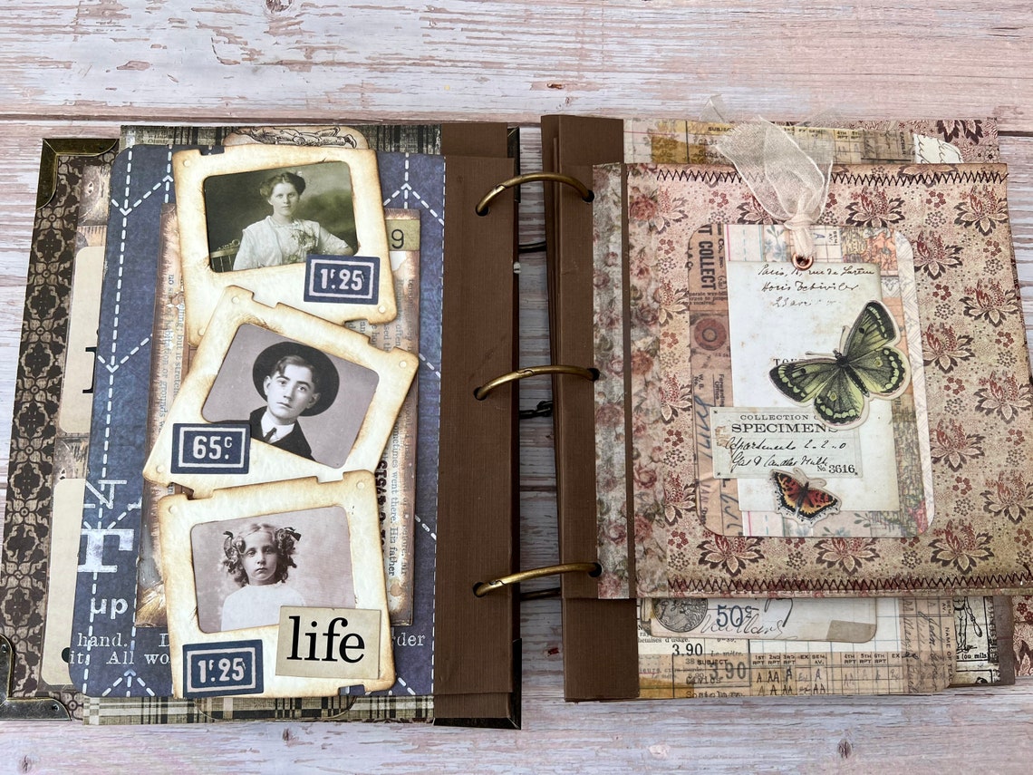 Tim Holtz Ring Bound Journal - Etsy