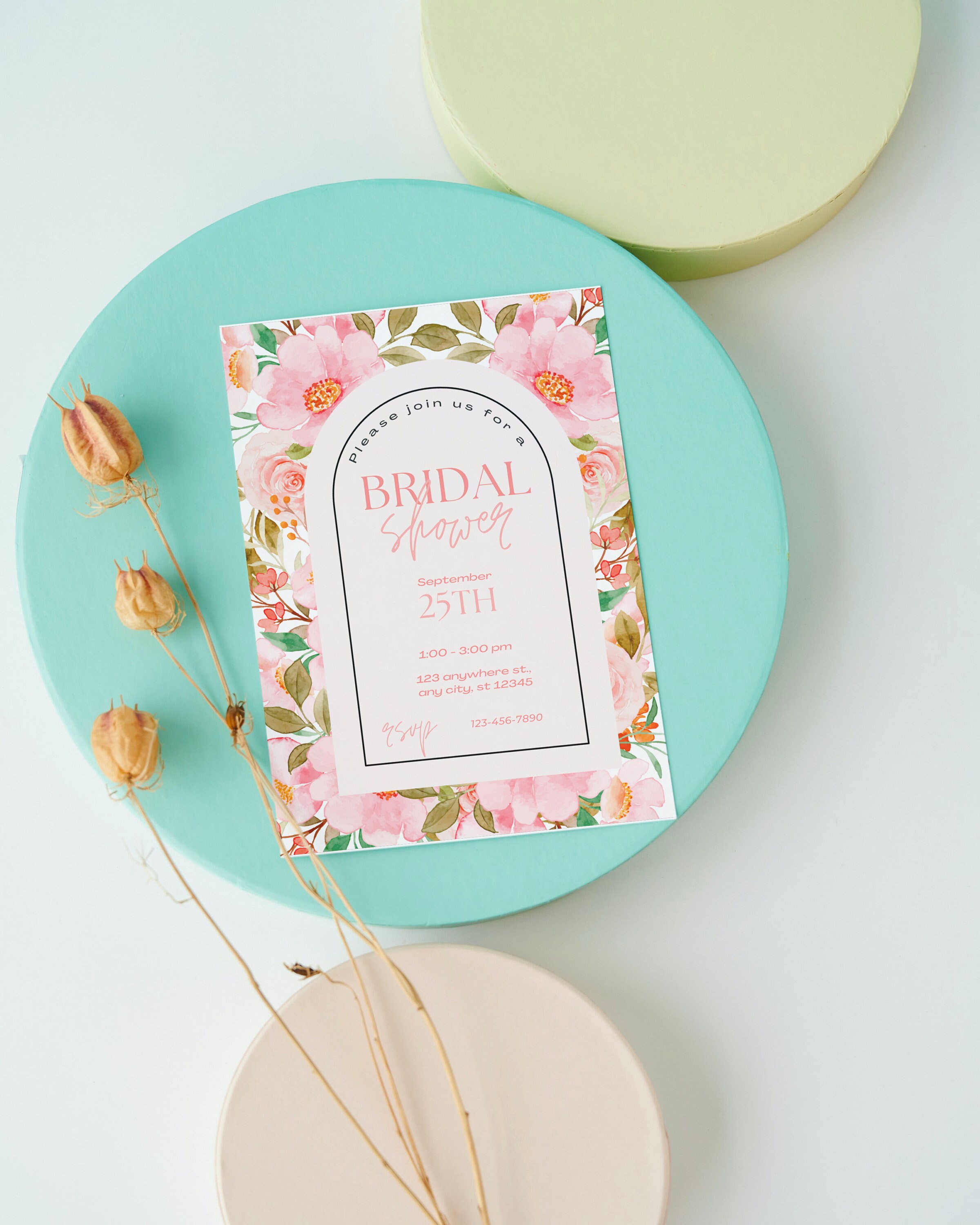 Editable Bridal Shower Invitation Template Printable or Digital ...