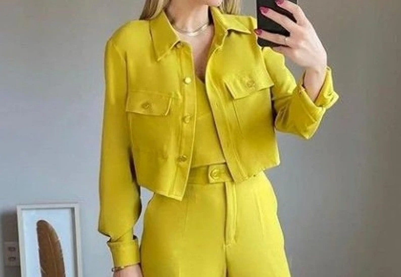 Women Mustard Yellow Suit Cotton 3pc Designer Short Waistcoat - Etsy