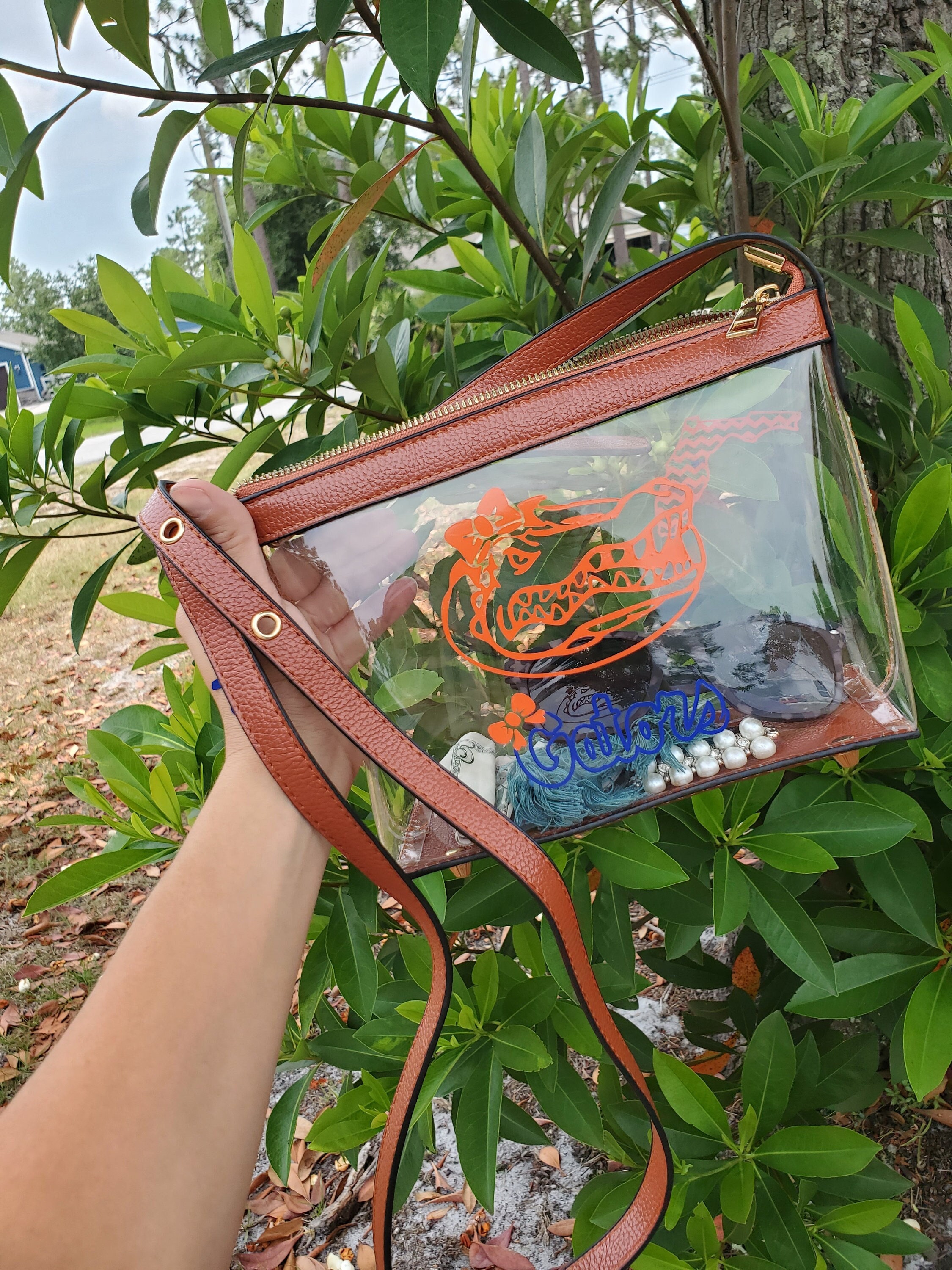 Florida Gators Clear Stadium Bag Purse Convertable Cross - Etsy