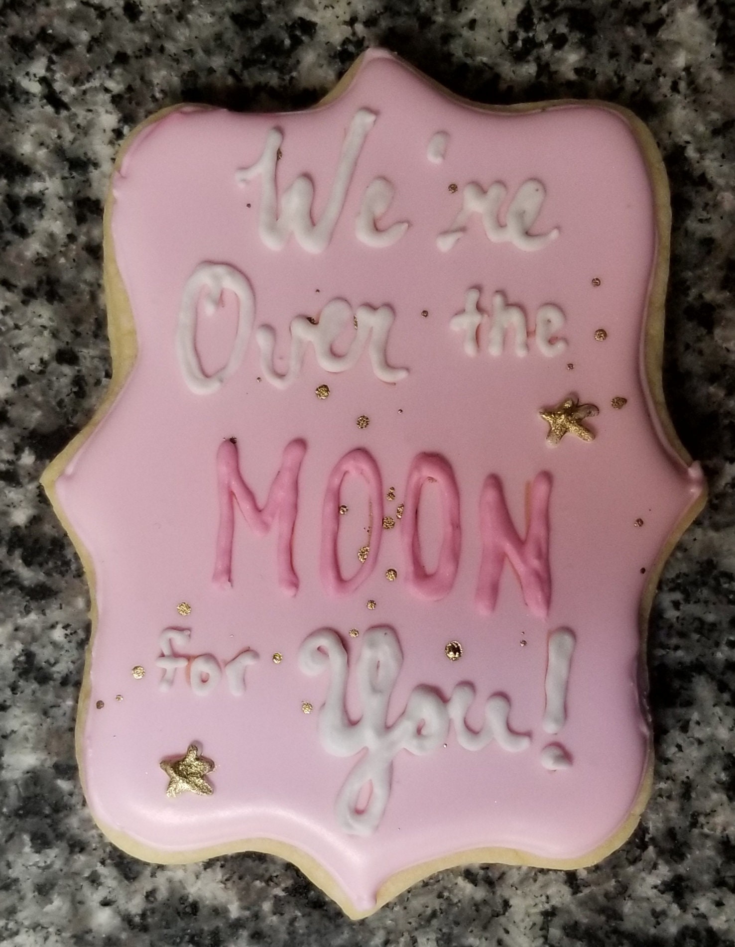 Baby Shower Cookies | Over the Moon Cookies | Custom Baby Shower Co - Etsy