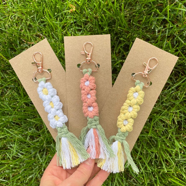 Macrame Keychain - Etsy