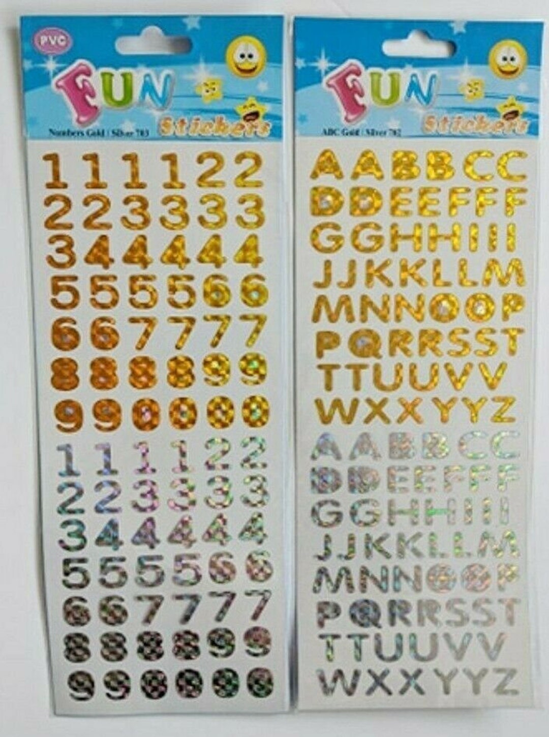 Números y Alfabeto ABC Pegatinas Autoadhesivas de 125cm de - Etsy México