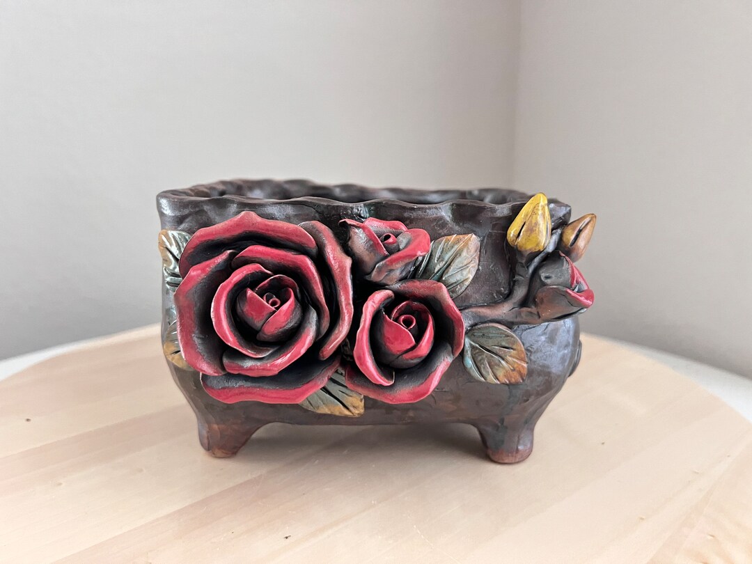 Beautiful Hand Pinched Flowerpot Succulent Ceramic Flower Pots - Etsy