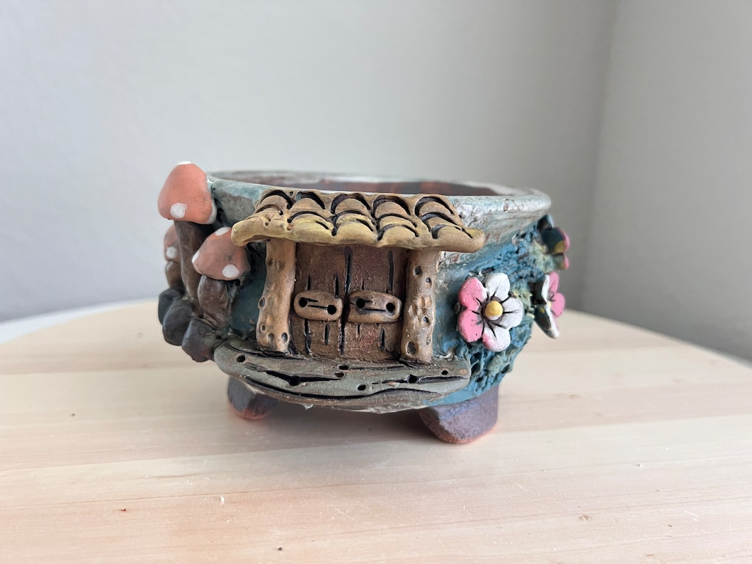 Beautiful Hand Pinched Flowerpot Succulent Ceramic Flower Pots - Etsy