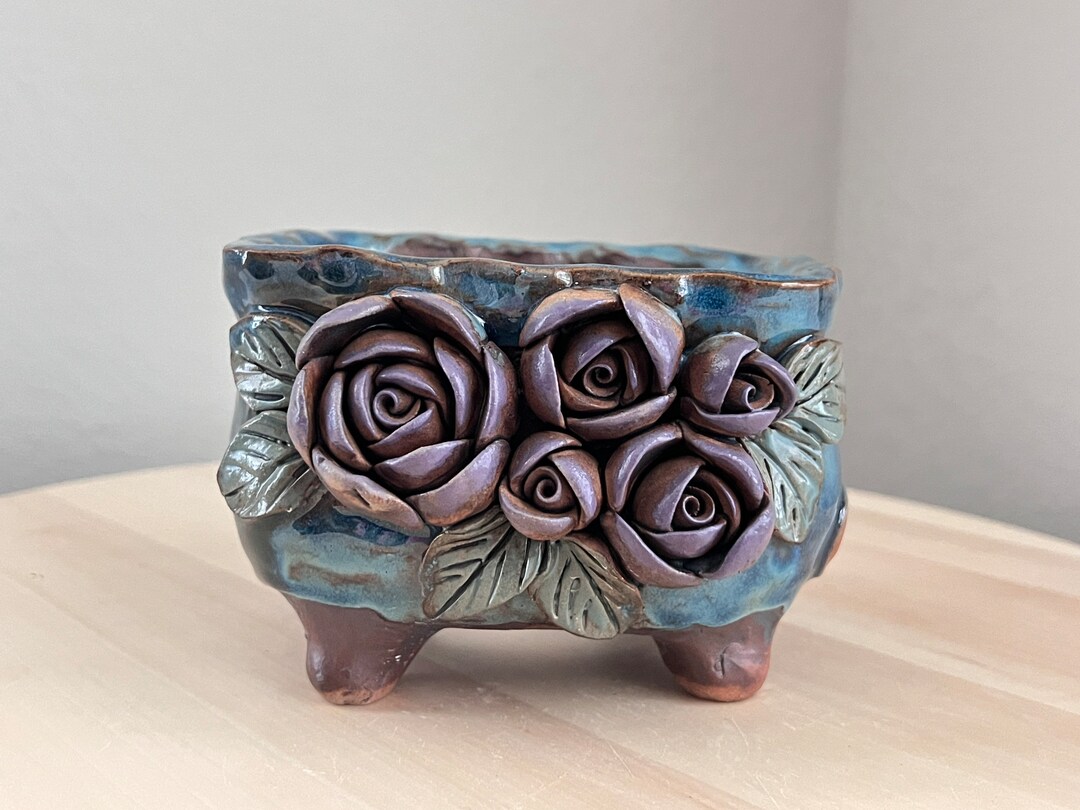 Beautiful Hand Pinched Flowerpot Succulent Ceramic Flower Pots - Etsy