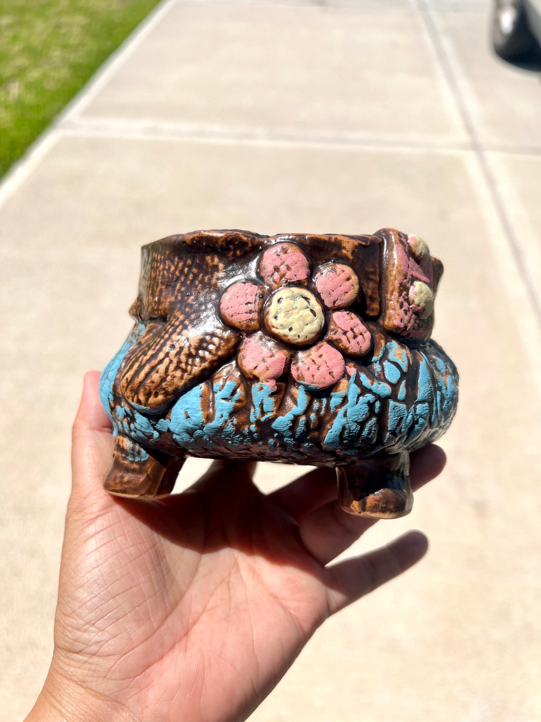 Hand Pinched Ceramic Flower Pot: Succulent Planter - Etsy