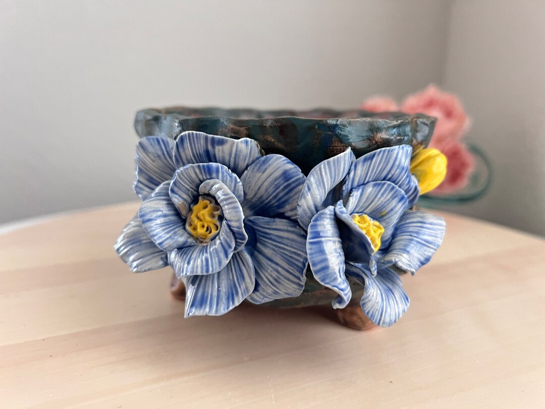 Beautiful Hand Pinched Flowerpot Succulent Ceramic Flower Pots. - Etsy