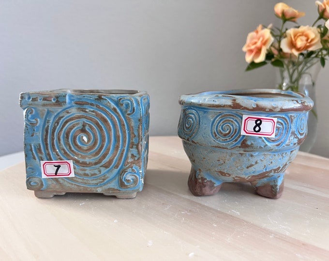 Hand Pinched Ceramic Succulent Pot 3 Inch Flower Planter Etsy