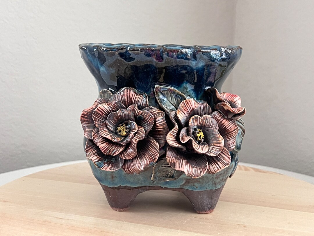 Beautiful Hand Pinched Flowerpot Succulent Ceramic Flower Pots - Etsy