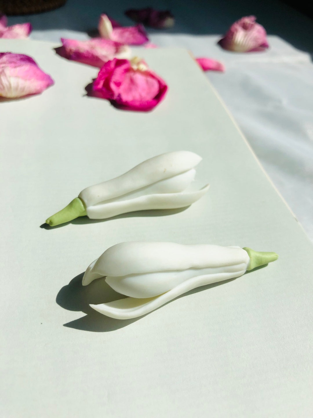 Beautiful Ceramic Handicraft Magnolia Ornament - Etsy