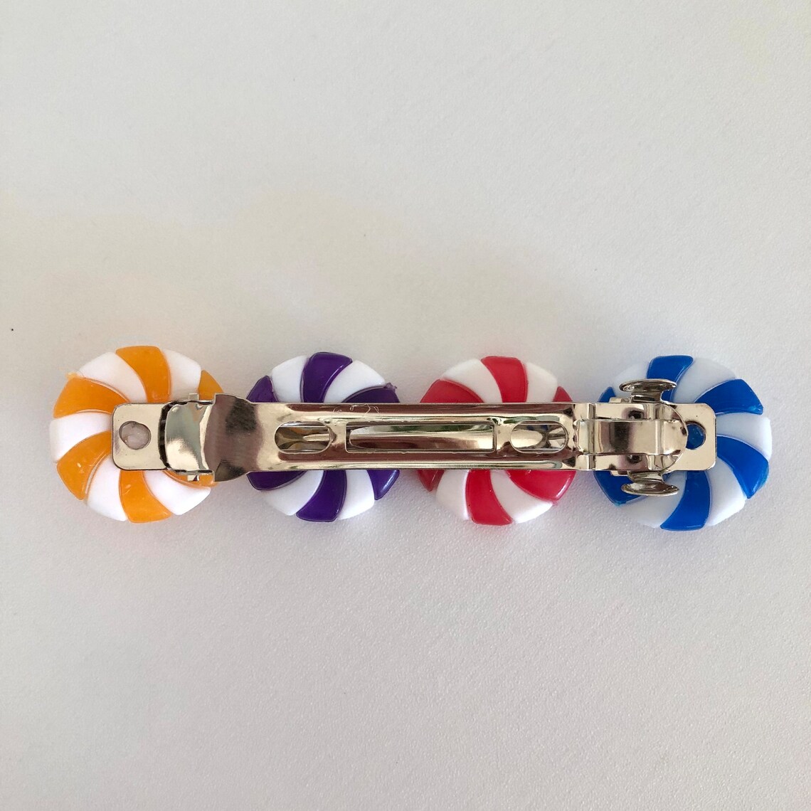Colorful Christmas Peppermint Candy Handmade Hair Clip Barrette - Etsy