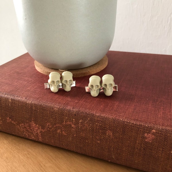 Skull Hair Clips - Etsy