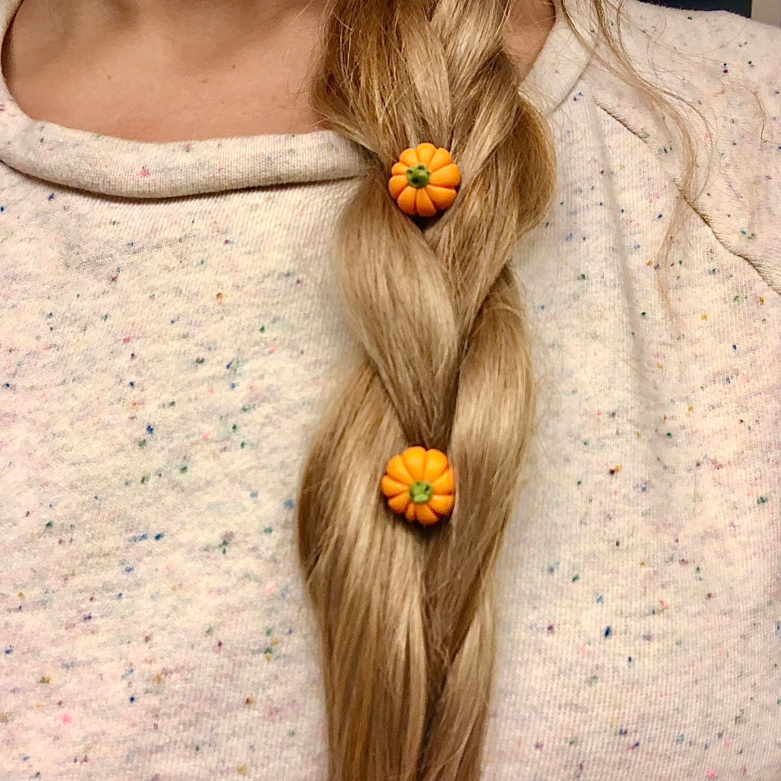 Pumpkin Handmade Hair Pins Fall Hair Clips Pumpkin - Etsy