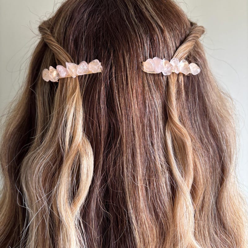 Rose Pink Barrette - Etsy