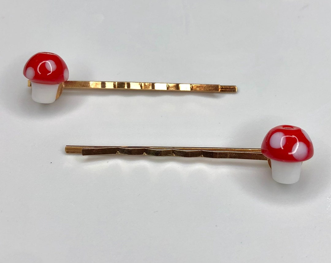 Super Mario Power up Fairycore Mushroom Handmade Hair Clip Barrettes ...