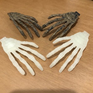 Halloween Creepy Skeleton Hands Hair Clips With Spooky Glow in - Etsy