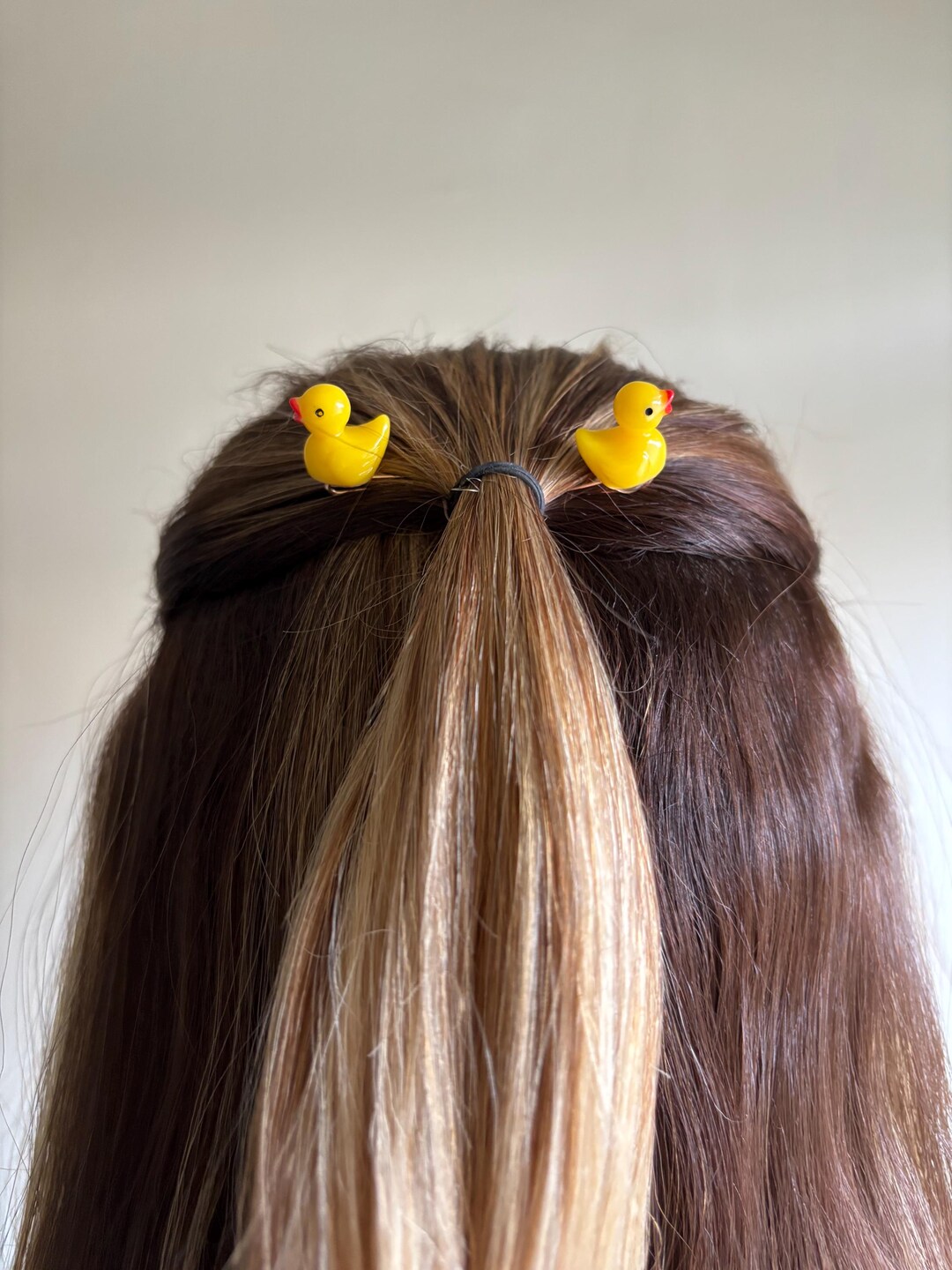 Mini Rubber Duck Hair Clips, Novelty Hair Accessories (set of Two) - Etsy