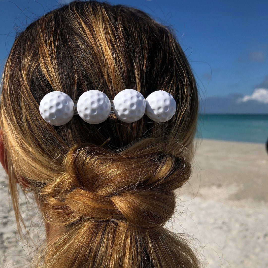 Golf Ball Handmade Hair Clip Barrette, Gift for Golf Lover - Etsy