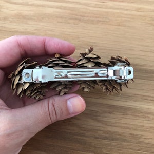 Pinecone Handmade Fall Hair Clip Barrette, Autumn Cottagecore Fairycore ...