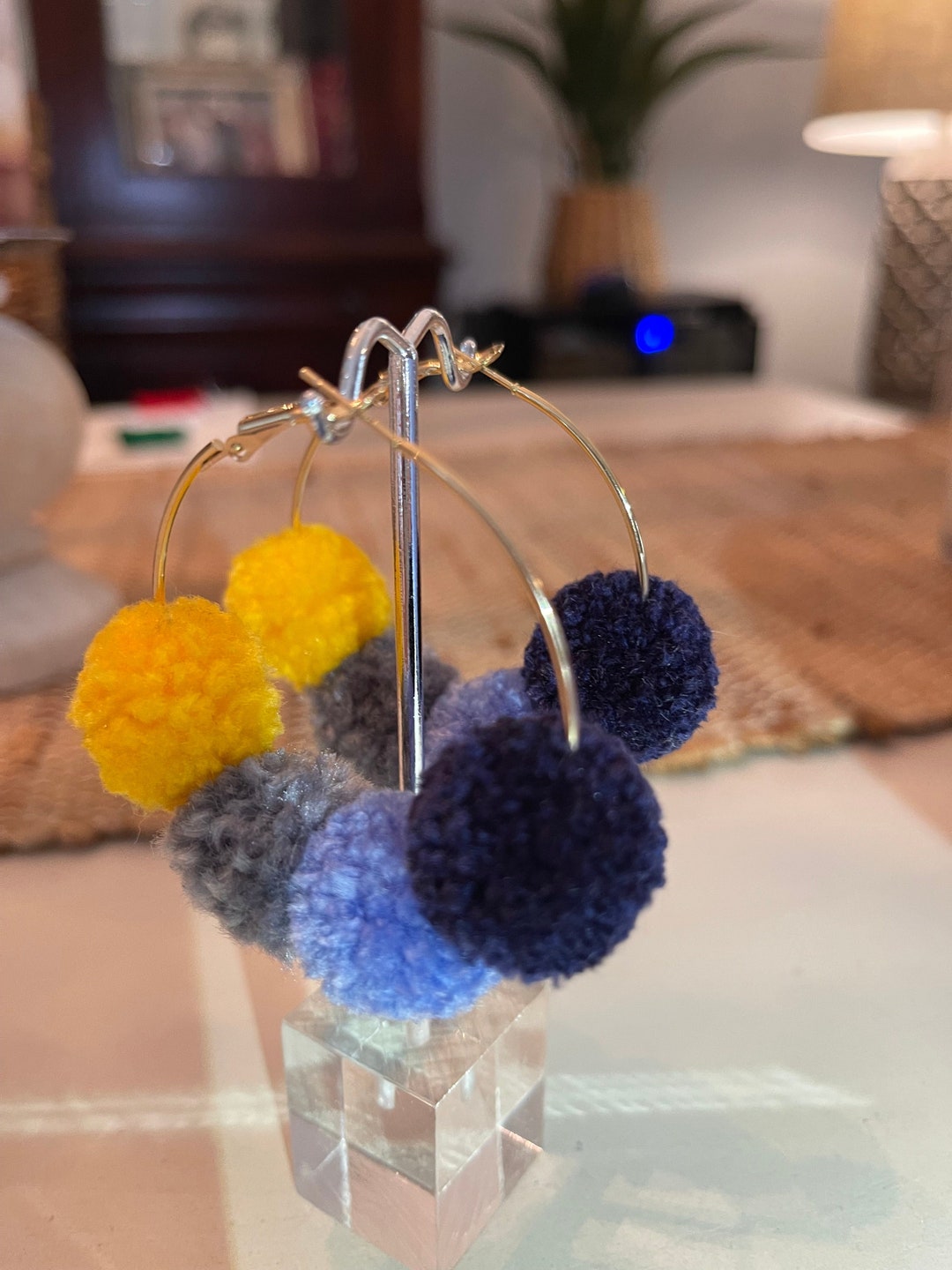 Memphis Grizzlies Pom Pom Earrings - Etsy
