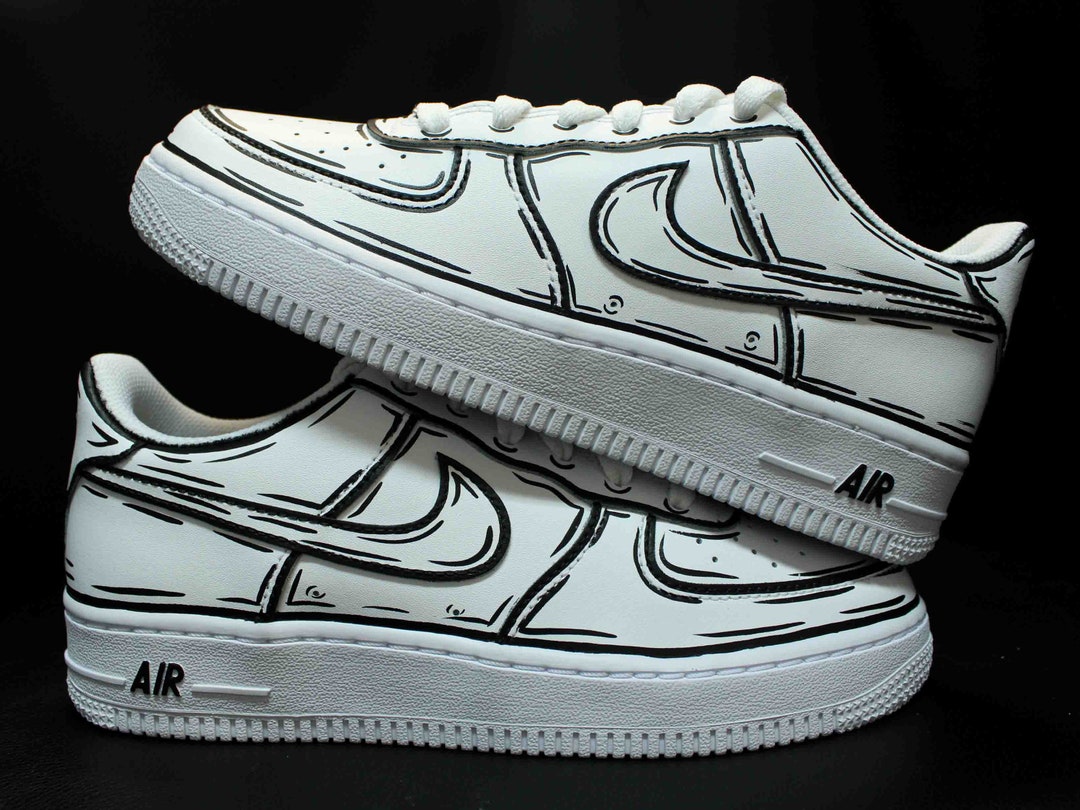 Cartoon Air Force 1 Custom / AF1 Sneakers / Personalized Sneakers ...