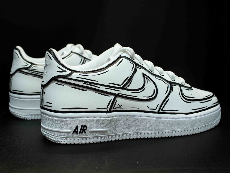 Cartoon Air Force 1 Custom / AF1 Sneakers / Personalized Sneakers ...