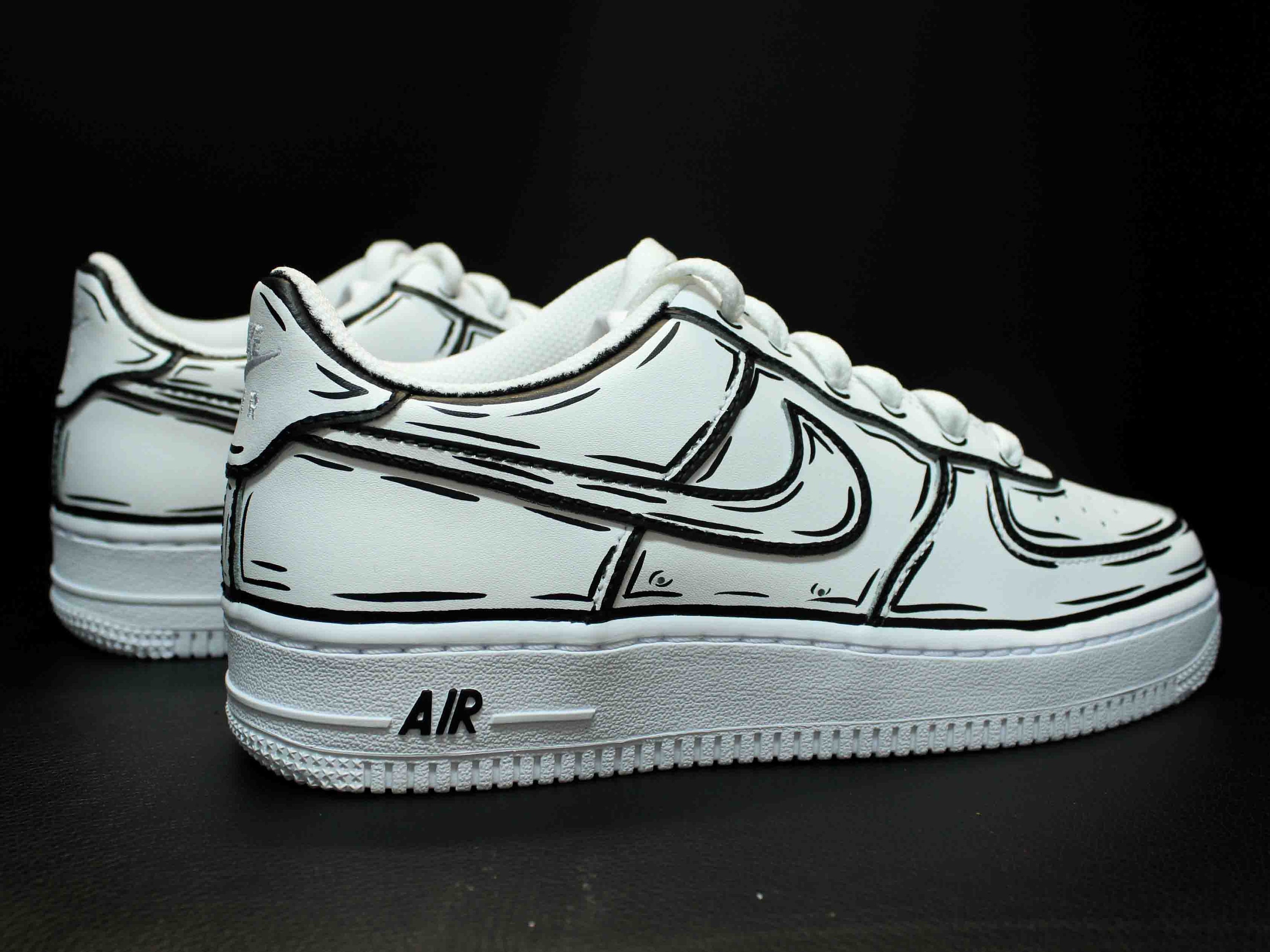 Cartoon Air Force 1 Custom / AF1 Sneakers / Personalized Sneakers ...