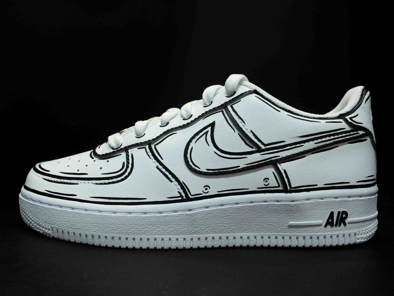 Cartoon Air Force 1 Custom / AF1 Sneakers / Personalized Sneakers ...