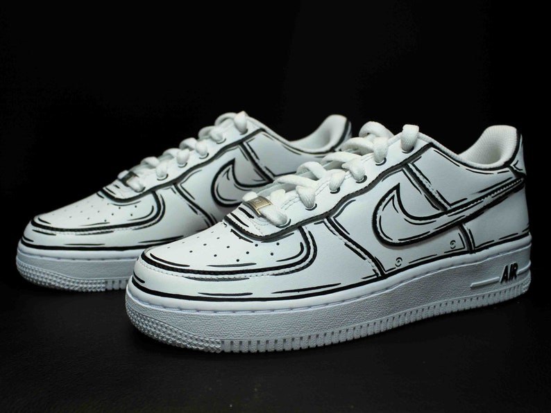 Cartoon Air Force 1 Custom / AF1 Sneakers / Personalized Sneakers ...