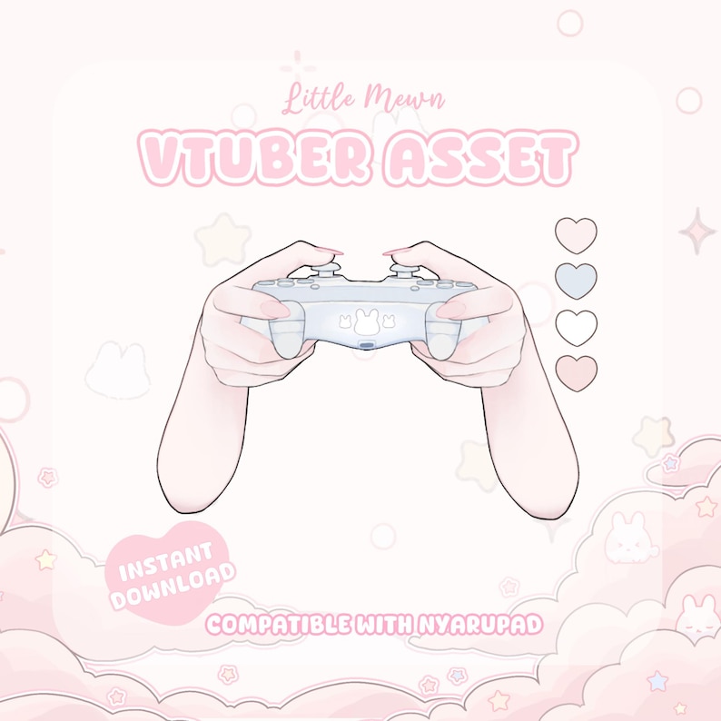 Vtuber Asset | Charmy Game Controller | Nyarupad Compatible - Etsy