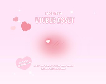 RIGGED Vtuber Asset, Vtuber Blush, Vtuber Makeup, Vtuber Blush Asset ...