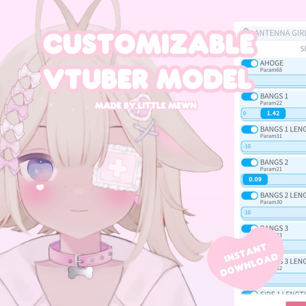 Customizable Vtuber Model - Etsy