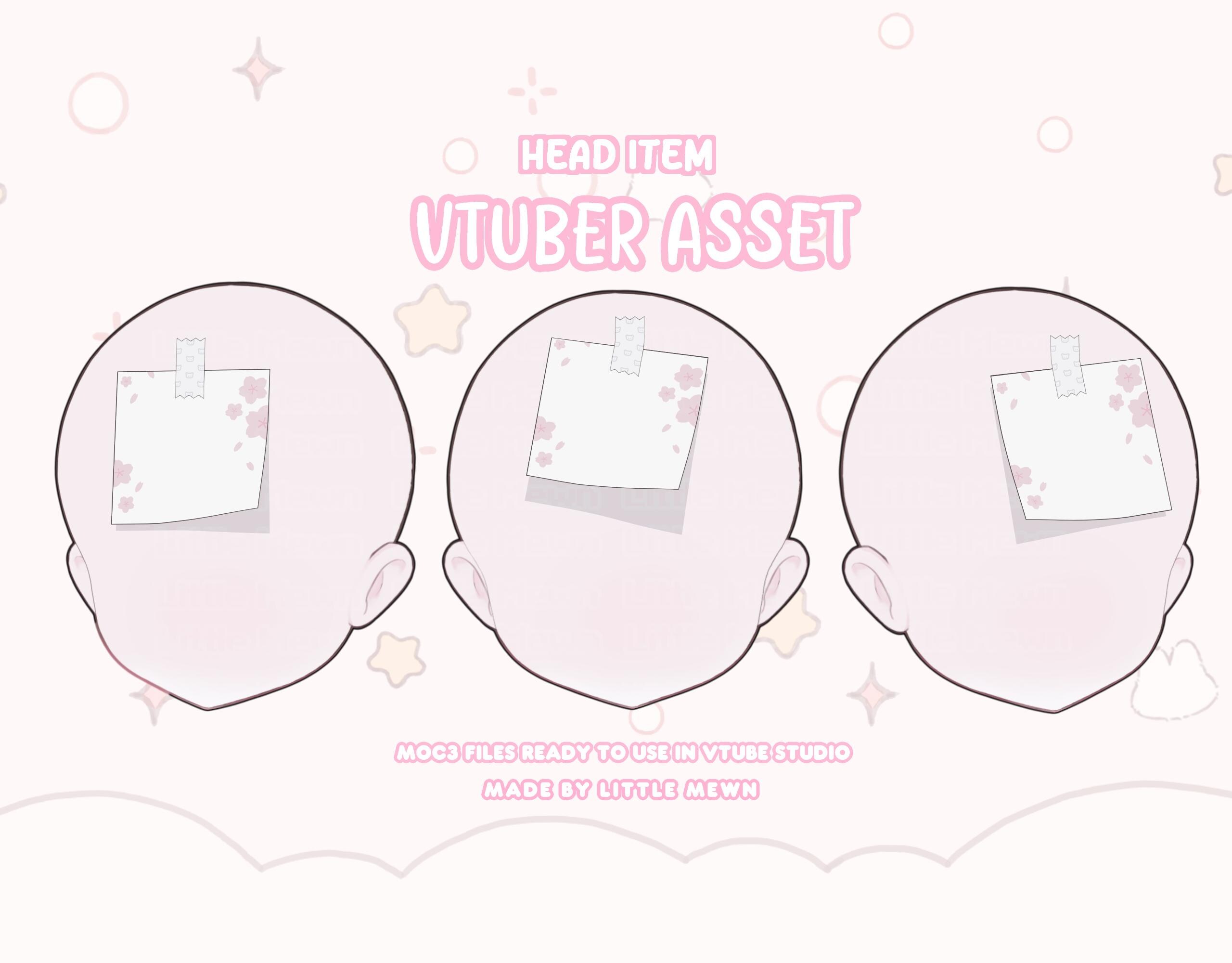 Vtuber Asset | Customizable Sticky Note | Vtube Studio - Etsy