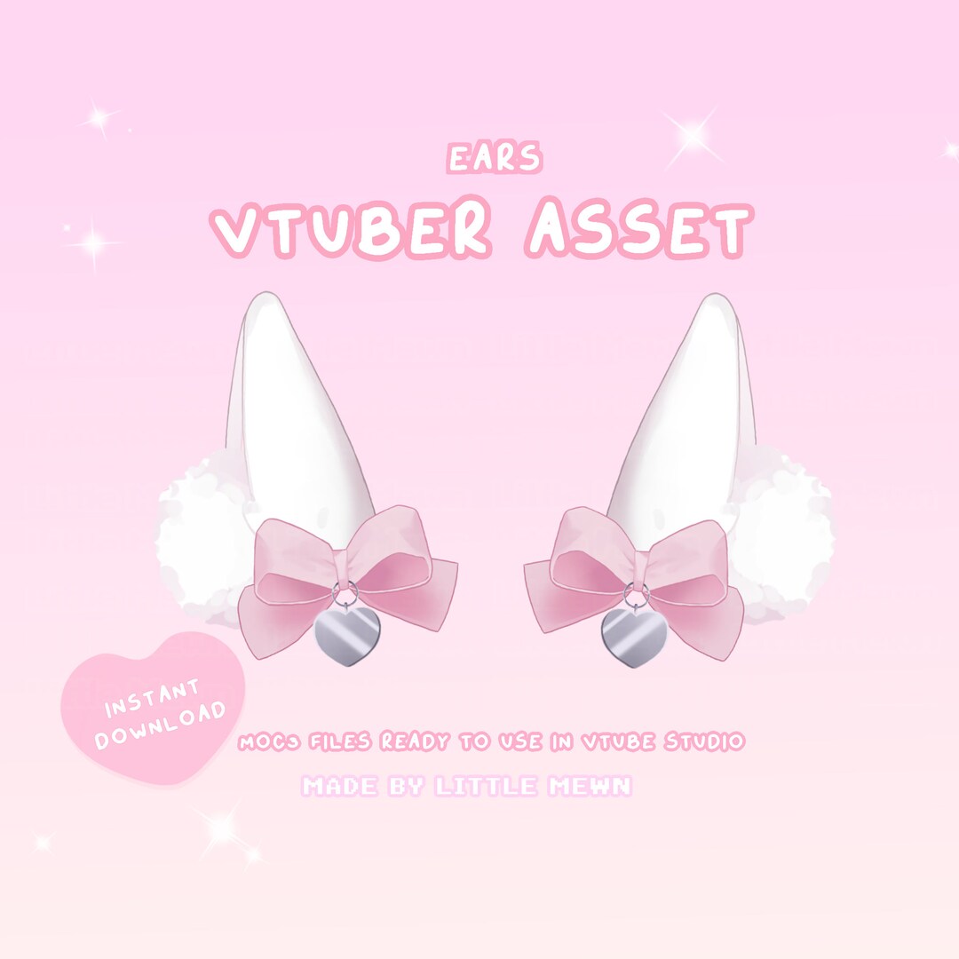 Vtuber Asset Rigged Princess Bunny Ears - Etsy