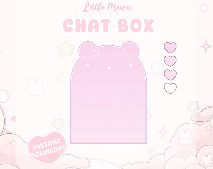 Twitch Animated Chat Box, Scalable, Mix and Match Stream Overlays for ...
